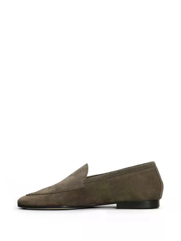 ANNIEL Annie Suede Almond Toe Loafers