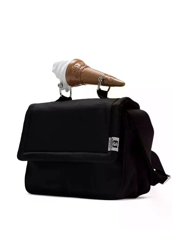 Mihara Yasuhiro Ice Cream Cone Handle Shoulder Bag - Black