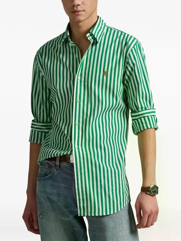 Polo Ralph Lauren Striped Logo-embroidered Shirt