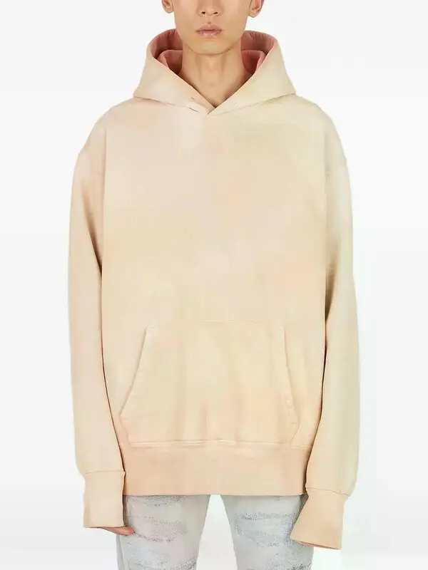NOTSONORMAL Cotton Hoodie With Dropped Shoulders And Kangaroo Pocket - Neutrals