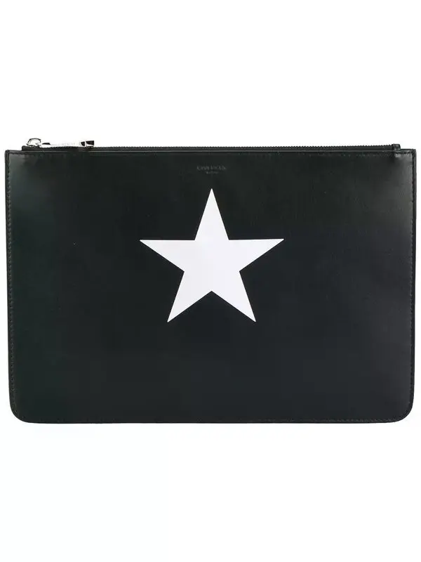 Givenchy Star Print Iconic Pouch - Black