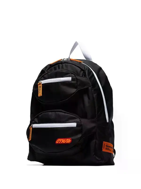 Heron Preston Double Zip Backpack - Black