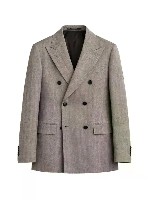 Tagliatore Double-breasted Peak Lapel Blazer