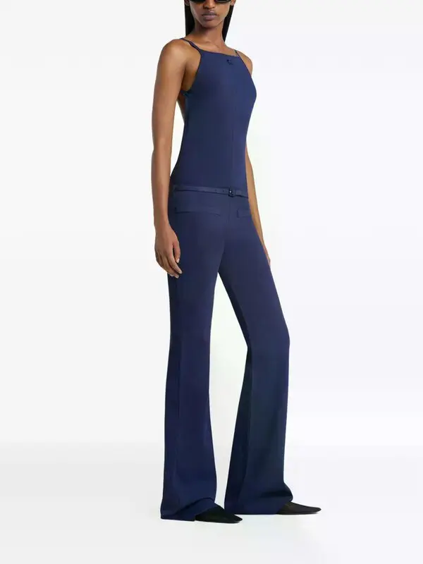 COURREGES Backless Jumpsuit With Flared Legs