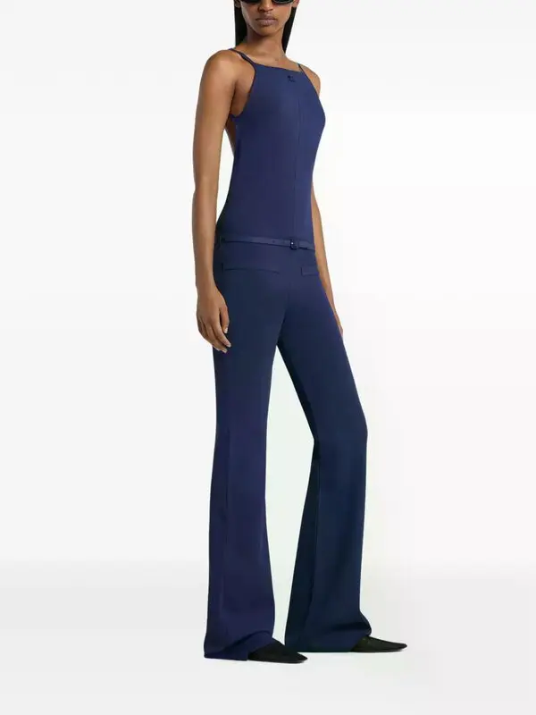 COURREGES Backless Jumpsuit With Flared Legs