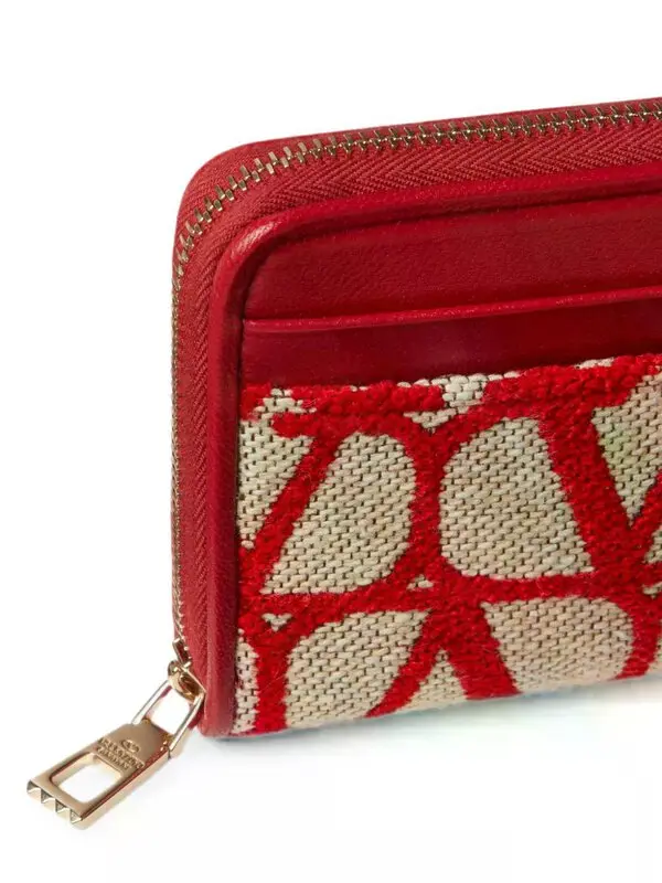 Valentino Garavani Toile Iconographe Zip Cardholder