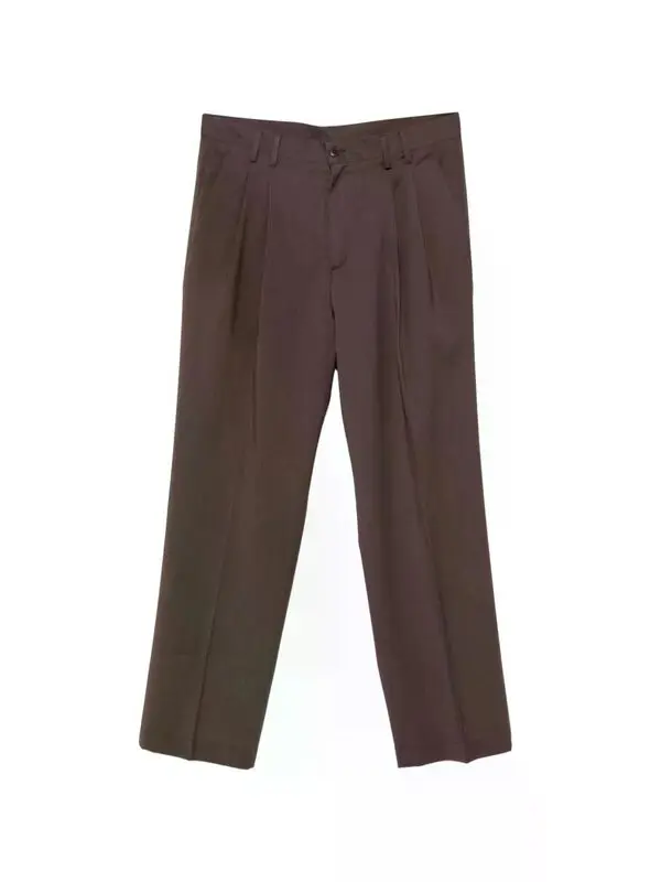 COSTUMEIN Norrie Pleated Straight-leg Trousers - Brown
