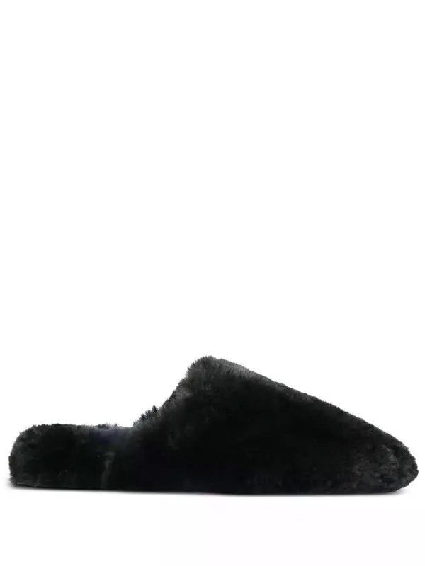 Balenciaga Teddy Faux Shearling Slippers