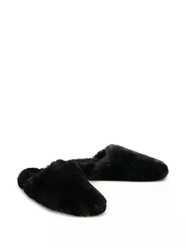 Balenciaga Teddy Faux Shearling Slippers