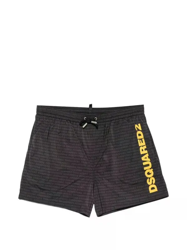 Dsquared2 Logo Drawstring Swim Shorts - Black