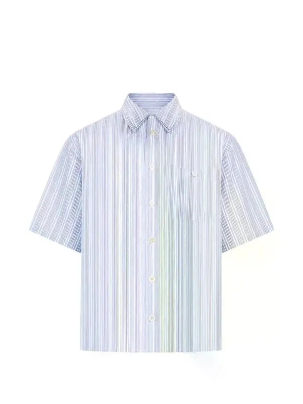 Undercover Striped Short-sleeve Shirt - White