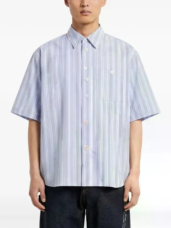 Undercover Striped Short-sleeve Shirt