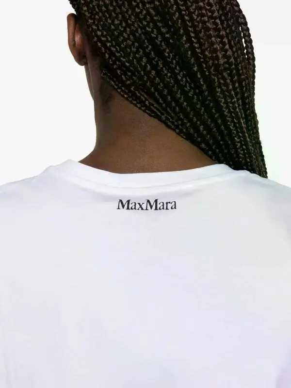 Max Mara Sequin-embellished Graphic-print T-shirt