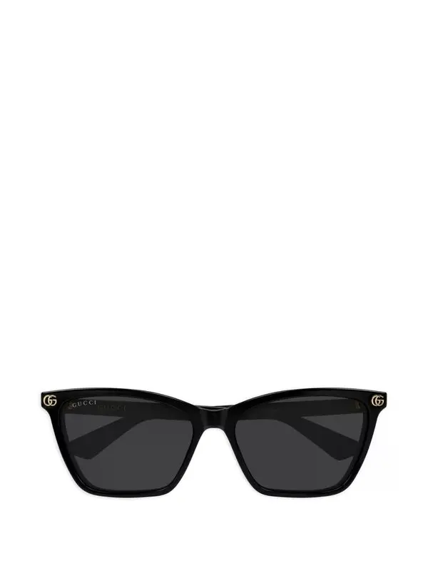 Gucci Cat Eye Sunglasses With Double G Logo - Black