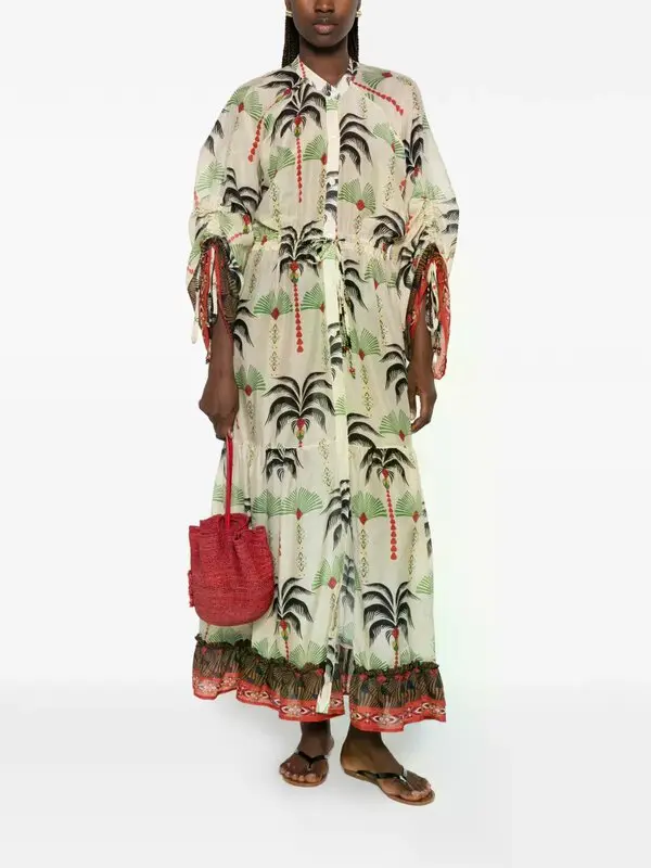 Anjuna Palm Print Maxi Dress