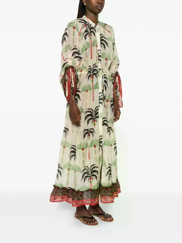 Anjuna Palm Print Maxi Dress