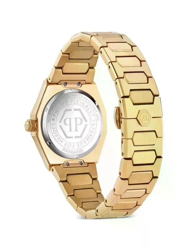 Philipp Plein Deluxe 44mm Watch With Gold-tone Finish