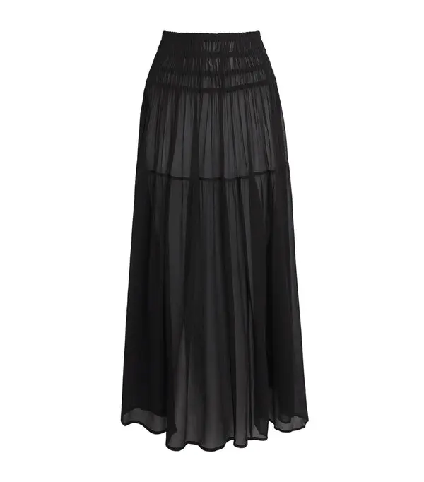 ERES Silk Muslin Irresistible Maxi Skirt - Black