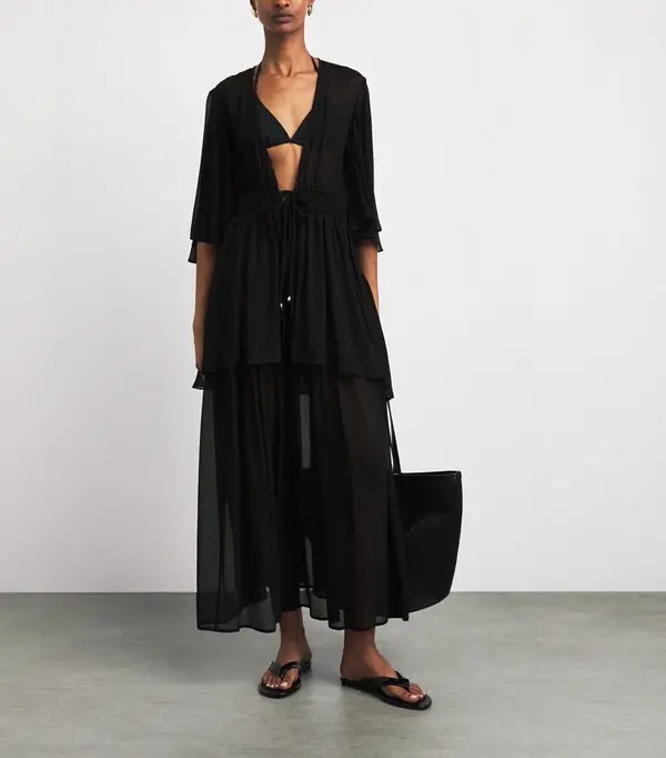 ERES Silk Muslin Operette Short Kaftan