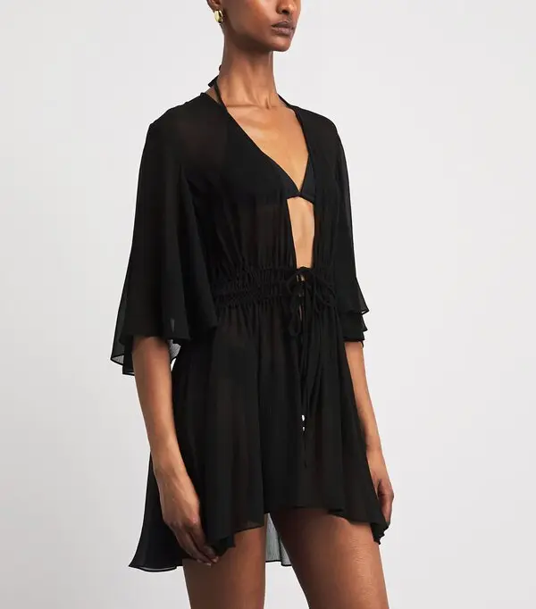 ERES Silk Muslin Operette Short Kaftan