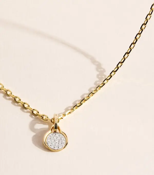 JADE TRAU Mini Diana Pavé Diamond Charm