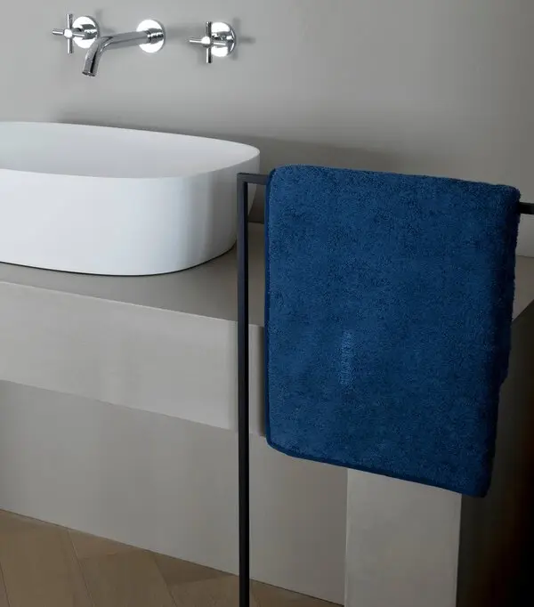 Frette Cotton Unito Bath Towel - Blue
