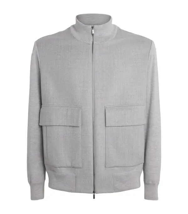 Paul & Shark Wool-silk Aliseo Bomber Jacket