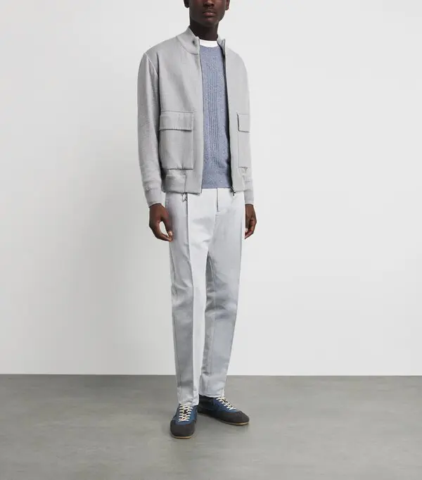 Paul & Shark Wool-silk Aliseo Bomber Jacket