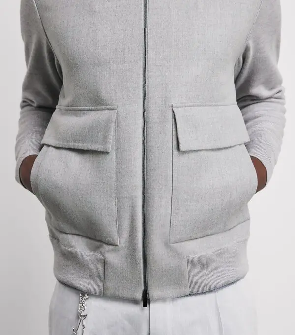 Paul & Shark Wool-silk Aliseo Bomber Jacket