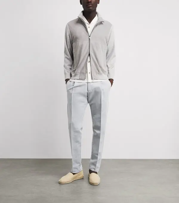 Paul & Shark Suede Bomber Jacket