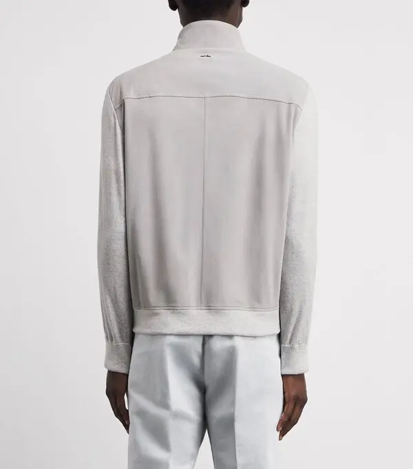 Paul & Shark Suede Bomber Jacket