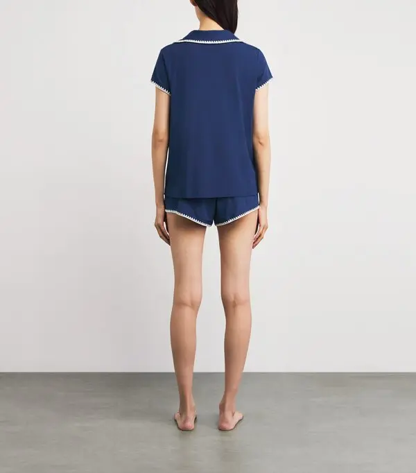 Eberjey Short-sleeve Frida Pyjama Set - Navy