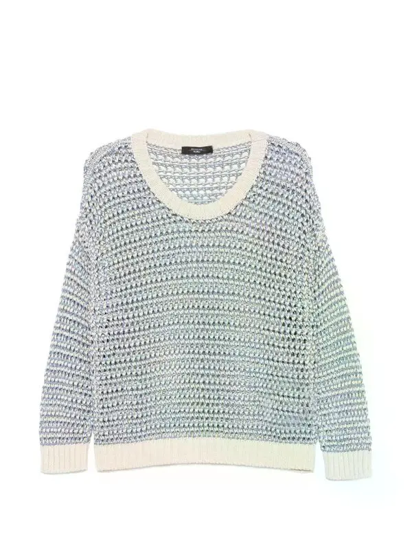 Max Mara Donirika Open-knit Crew Neck Sweater