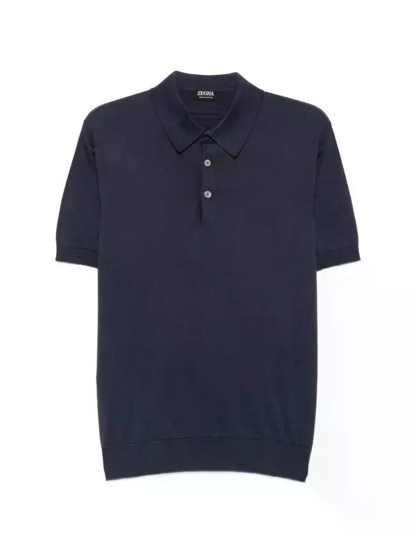 Zegna Short-sleeve Polo Shirt - Blue