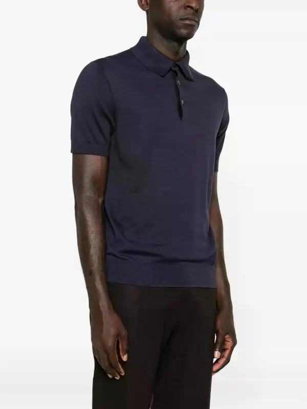 Zegna Short-sleeve Polo Shirt - Blue