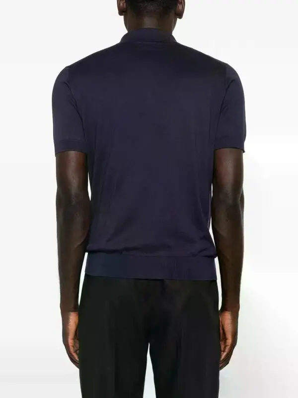 Zegna Short-sleeve Polo Shirt - Blue