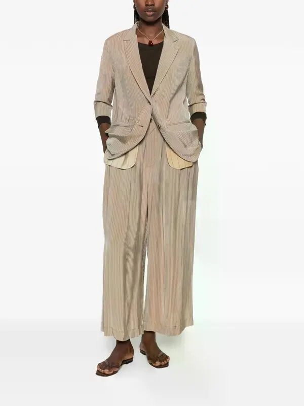 UMA WANG Kali Stripe Single-breasted Blazer