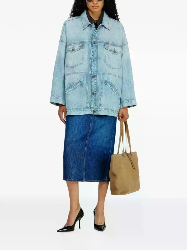 DIESEL® De-lin Bartack-stitch Denim Jacket