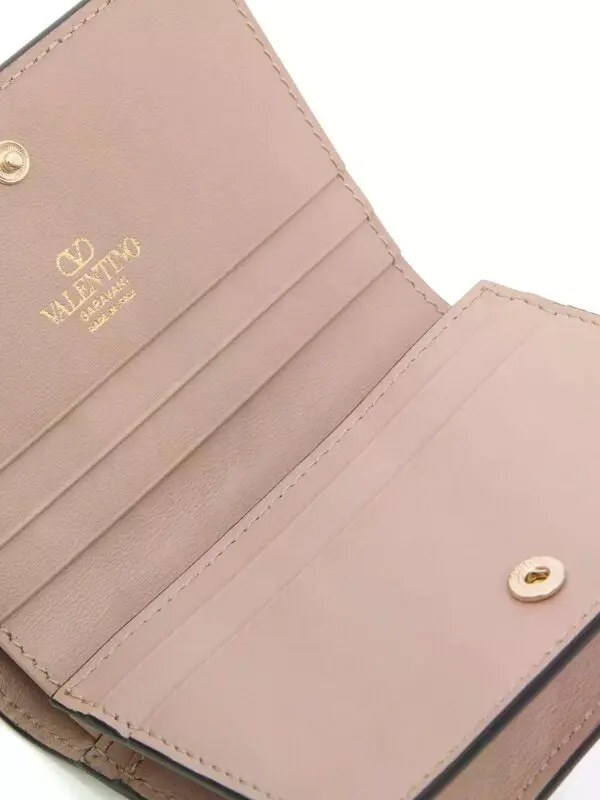Valentino Garavani Small Vlogo Wallet In Calfskin