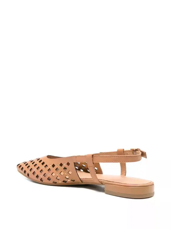 GIOSEPPO Kyaka Laser-cut Studded Slingback Pumps