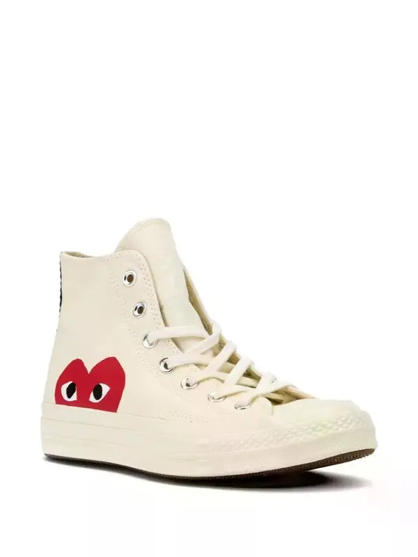 CONVERSE X COMME DES GARONS PLAY Chuck Taylor All Star High Top Sneakers - Neutrals