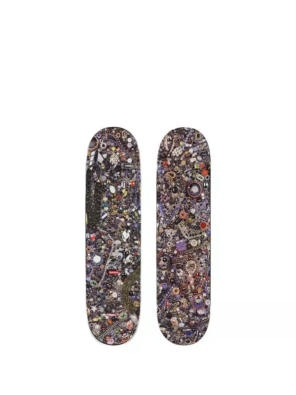 Supreme X Mike Kelley Graphic-print Skateboard - Black