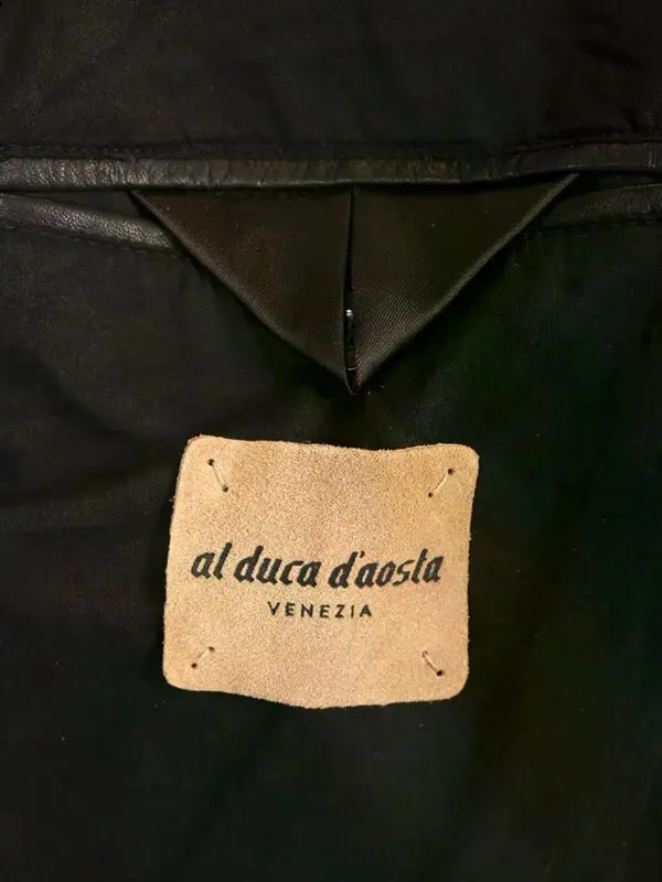 AL DUCA D’AOSTA 1902 Nappa Leather Biker Jacket