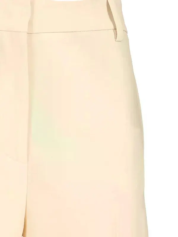 AL DUCA D’AOSTA 1902 Cream Stretch-cady Wide-leg Tailored Trousers - Neutrals
