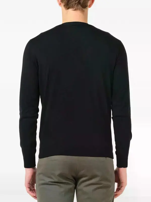 AL DUCA D’AOSTA 1902 Blue Virgin Wool Crew Neck Sweater