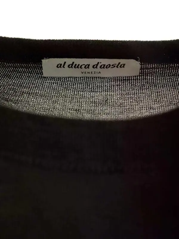 Al Duca D'aosta Fine Knit Crew Neck Sweater - Black