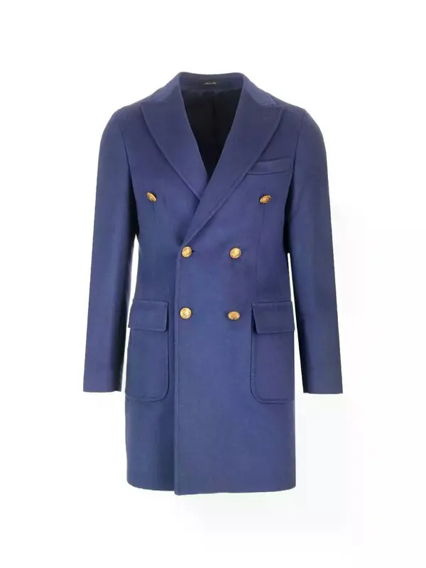 AL DUCA D’AOSTA 1902 Double-breasted Coat With Gold-tone Metal Buttons
