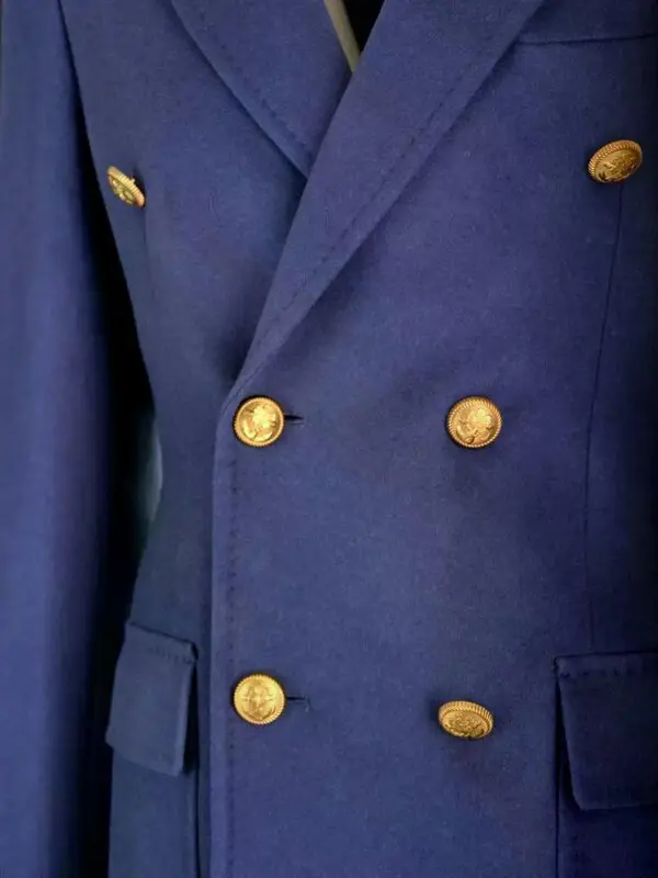 AL DUCA D’AOSTA 1902 Double-breasted Coat With Gold-tone Metal Buttons