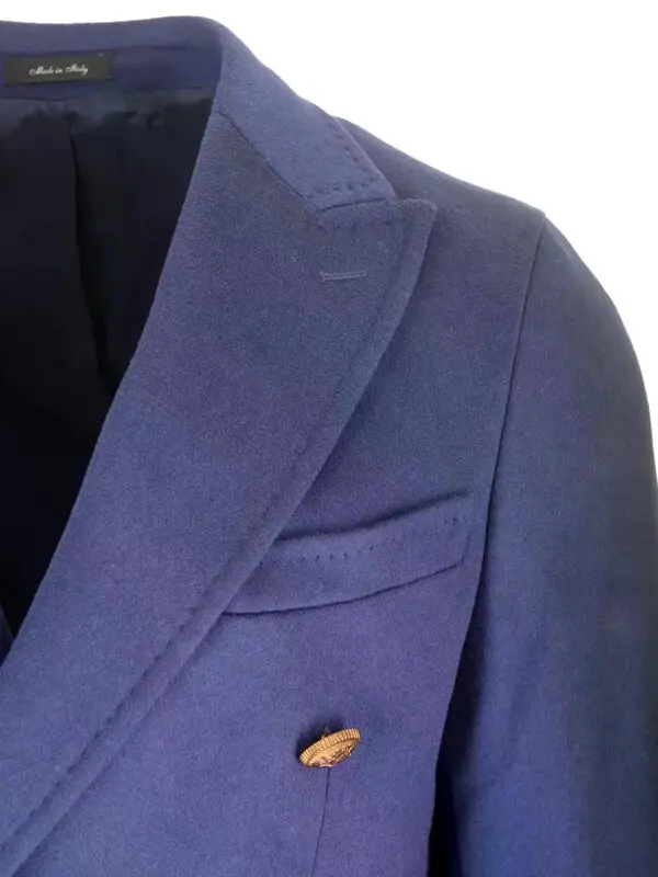 AL DUCA D’AOSTA 1902 Double-breasted Coat With Gold-tone Metal Buttons