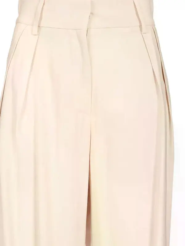 AL DUCA D’AOSTA 1902 Beige Pleated Wide-leg Trousers